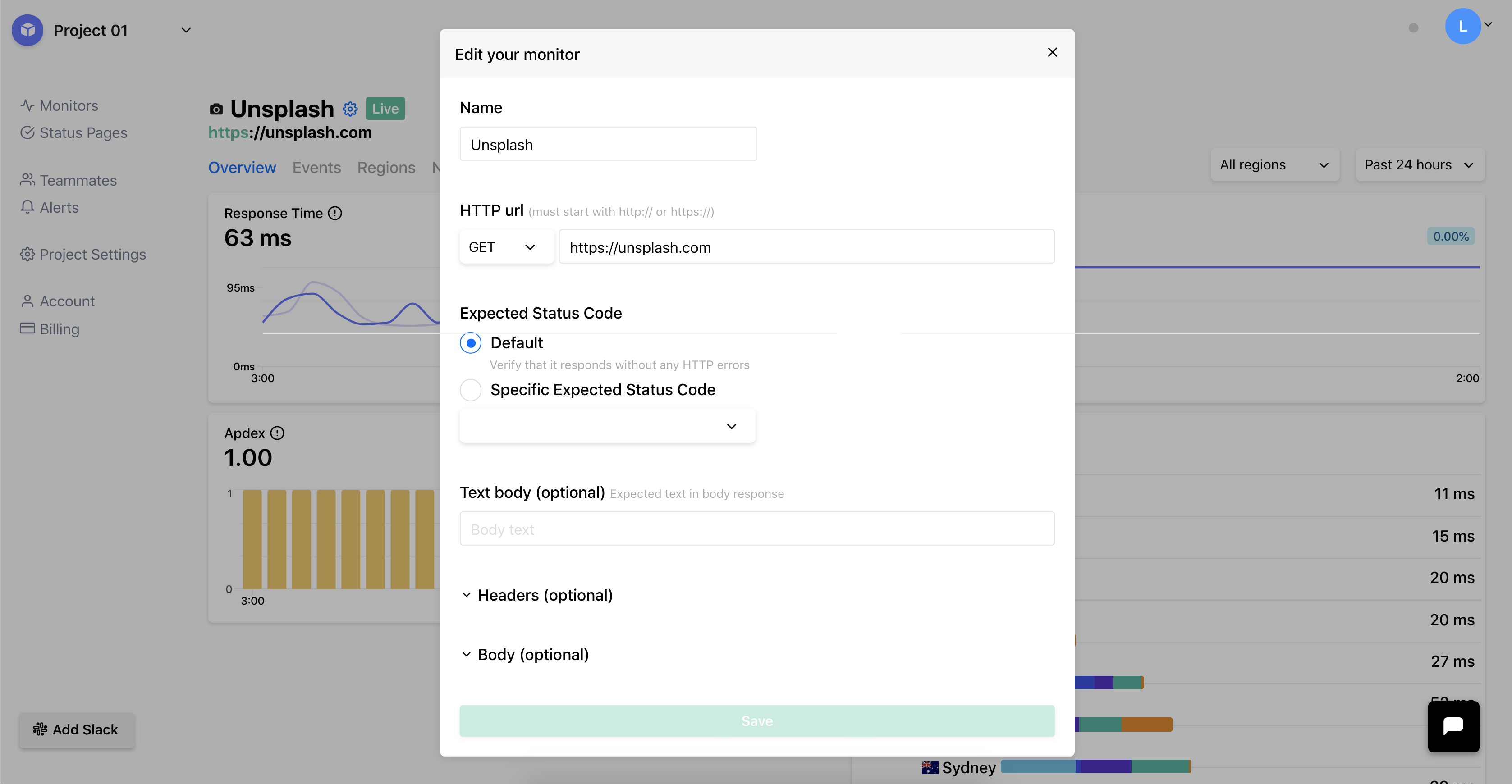 Edit a monitor | Hyperping Documentation